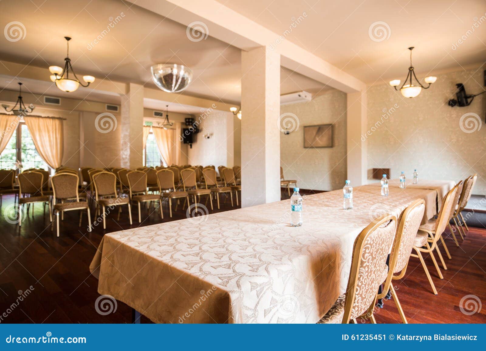 Stylish Design Seminar Room Interior Stock Image - Image of seminar ...