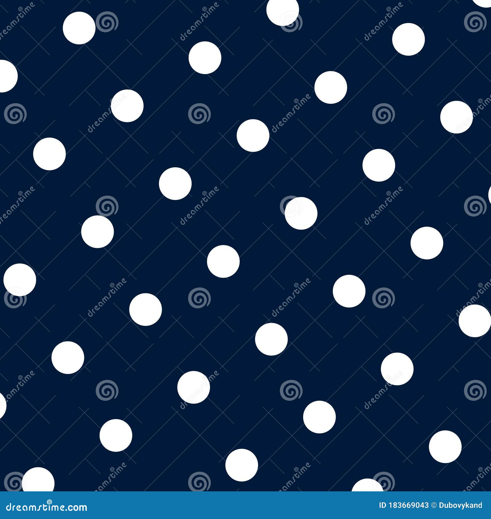 Repeating Polka Dot Pattern. Blue Simple Design. Vector Illustration ...