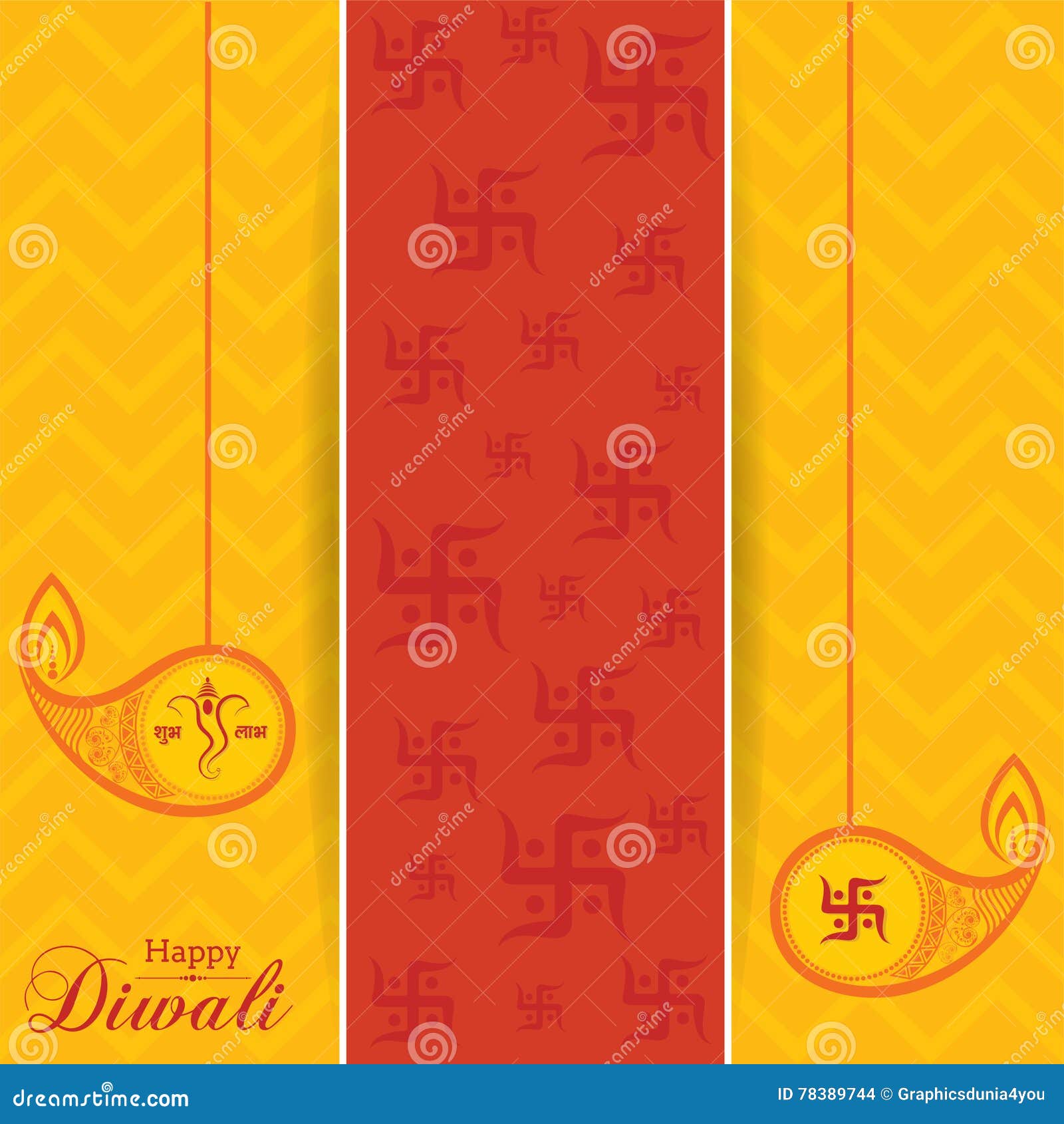 Stylish Design and Text for Diwali Celebration Stock Vector ...