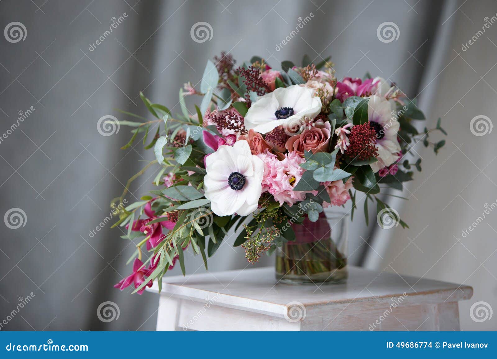 Stylish Designer Wedding Flowers Stock Photo - Image of marry, floral ...