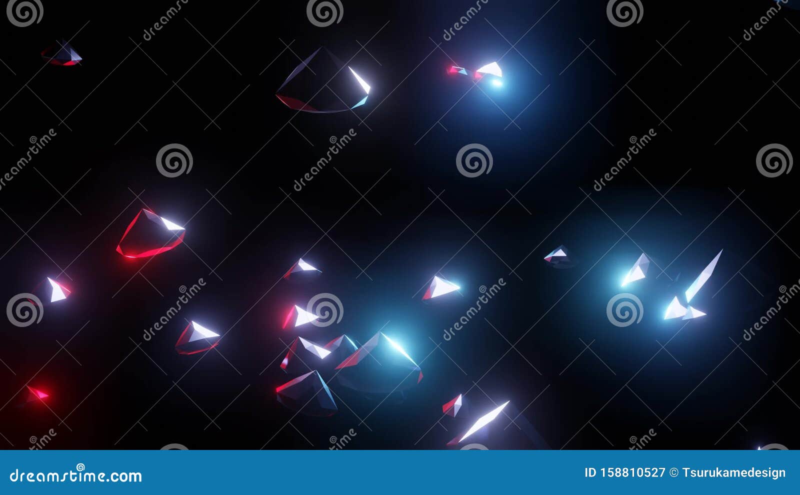 Stylish Diamond Shape Objects Stock Video - Video of cool, glitter ...