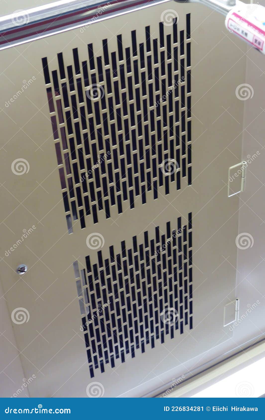 Ventilation Port Installed on the Subway Platform Stock Image - Image ...