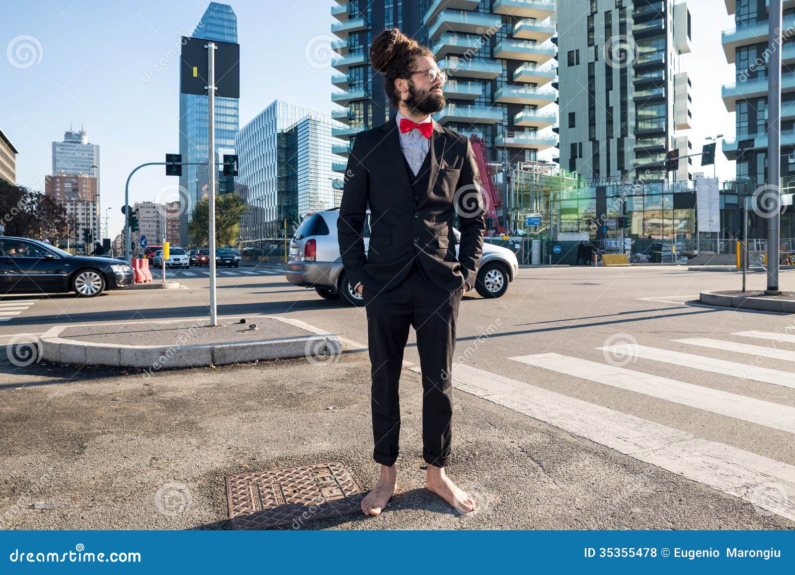 Stylish Elegant Dreadlocks Businessman Stock Photo - Image of degrowth ...