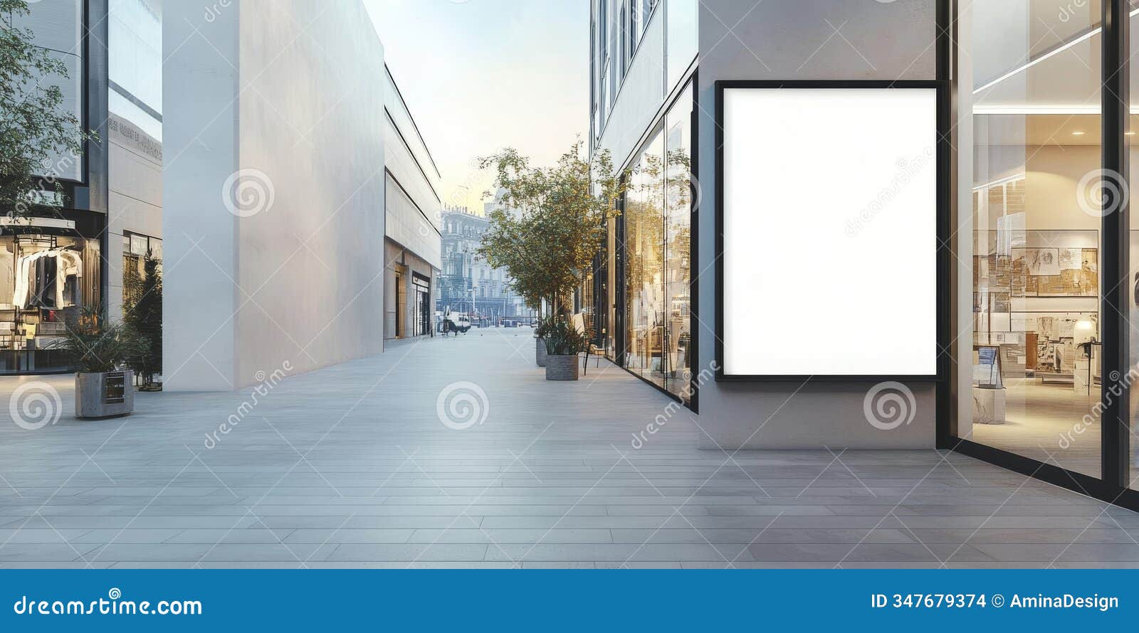 Stylish and Elegant Minimalist Advertisement Frame Displayed in a ...