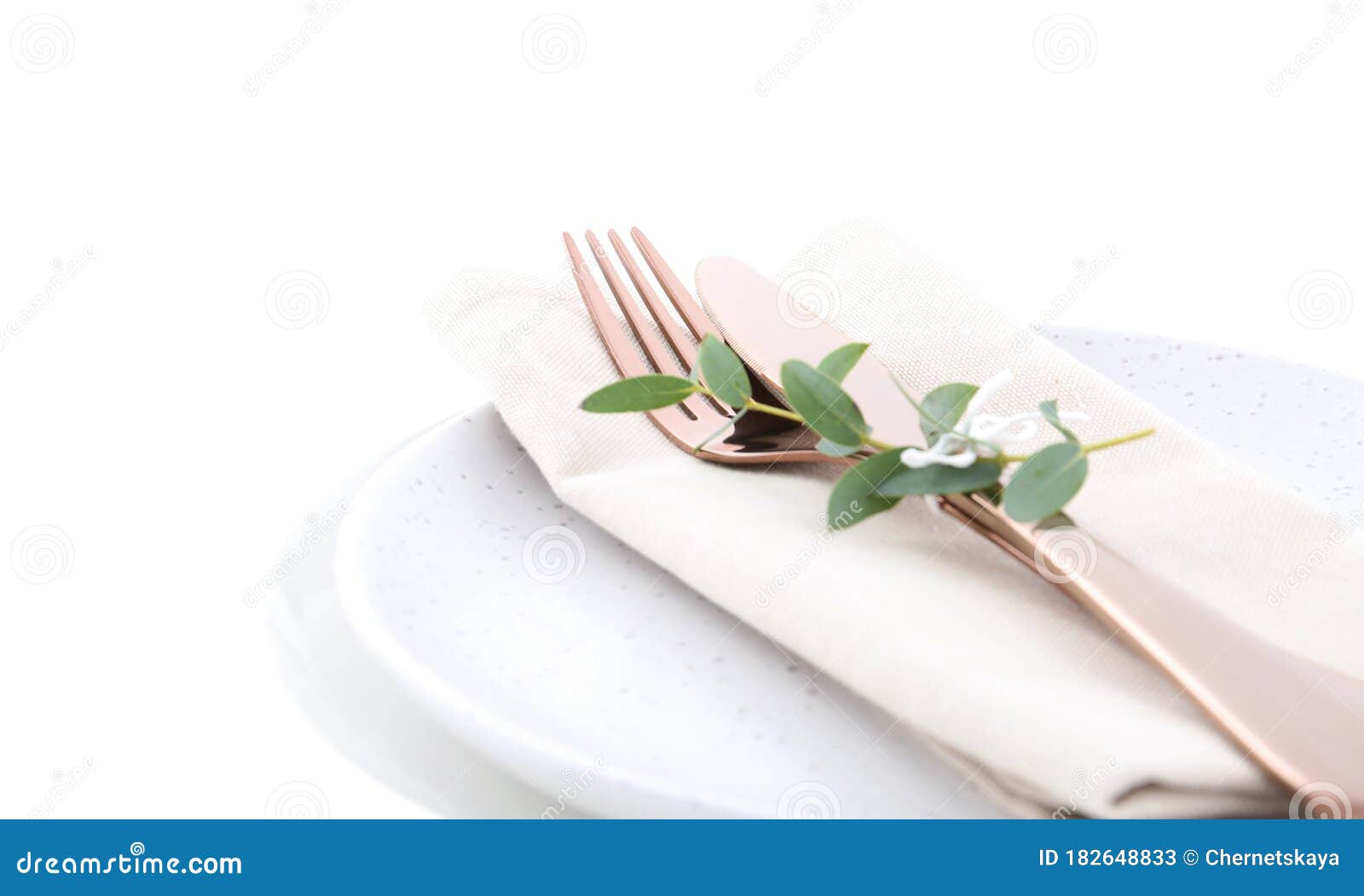 Stylish Elegant Table Setting on Background Stock Image - Image of ...