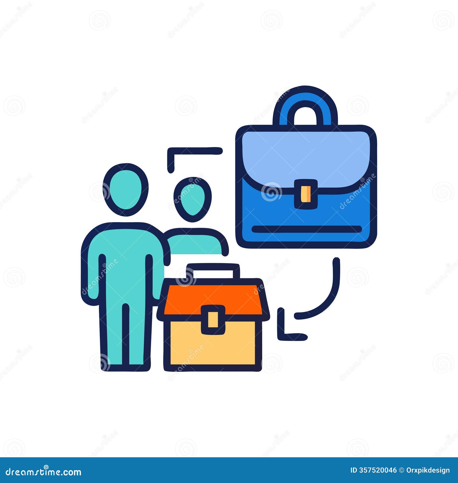 Job, Employment Icon On White Background. Can Be Used For Web, Logo ...