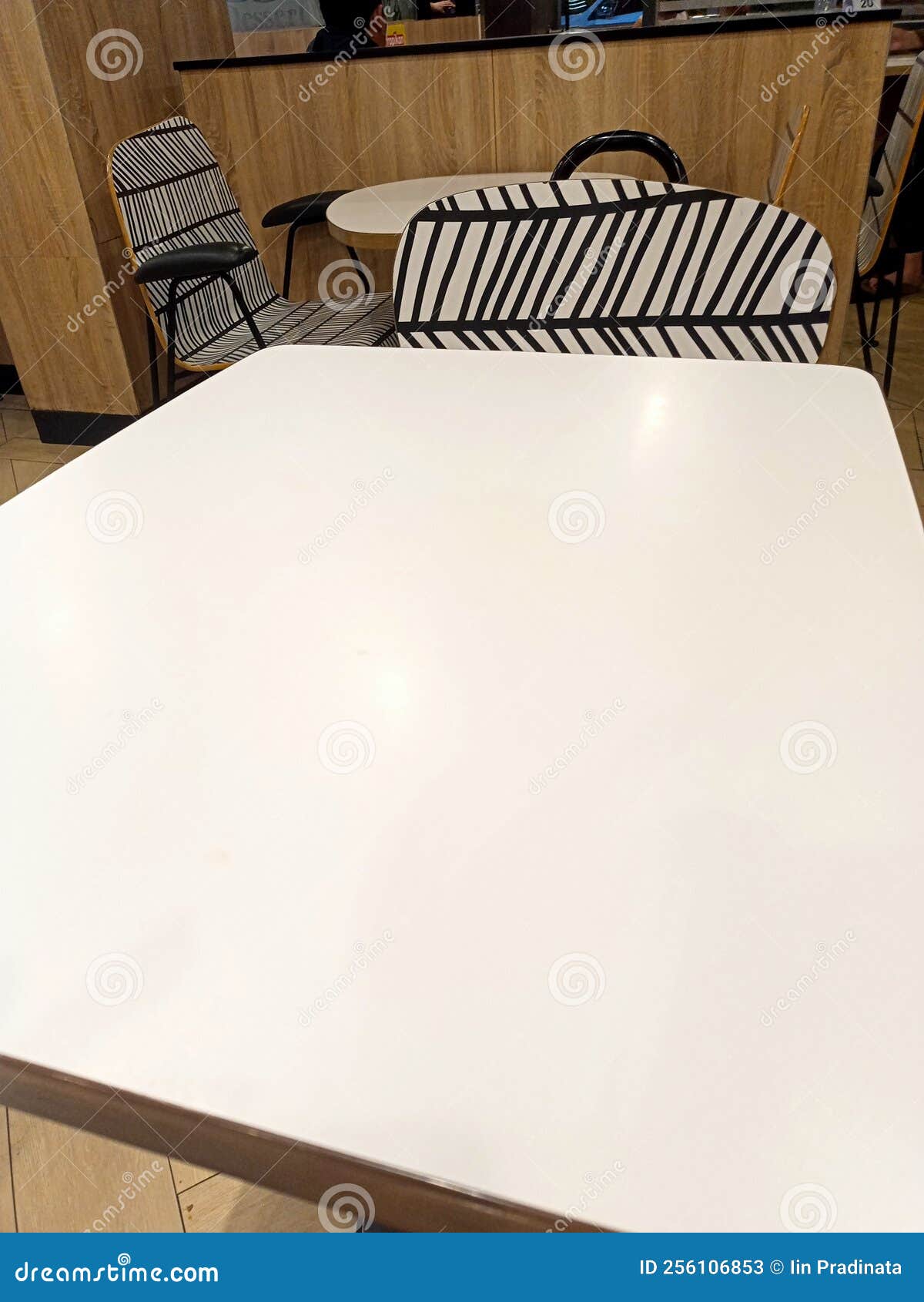 Stylish Empty Cafe View with Tables and Chairs Set Up for Diners Stock ...