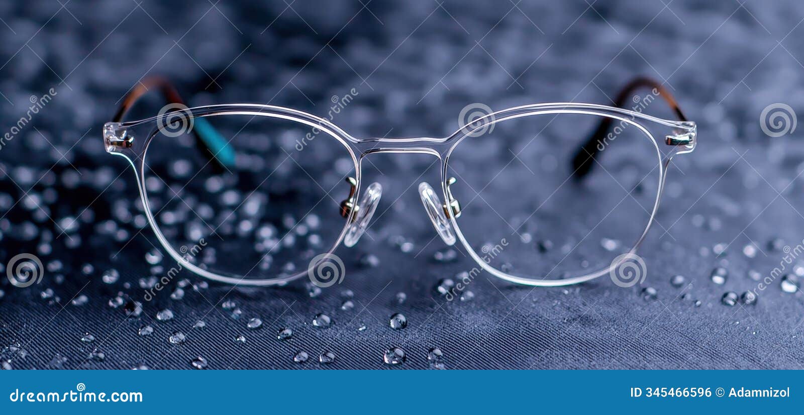 Stylish Eyeglasses On A Rainy Background Stock Photo | CartoonDealer ...