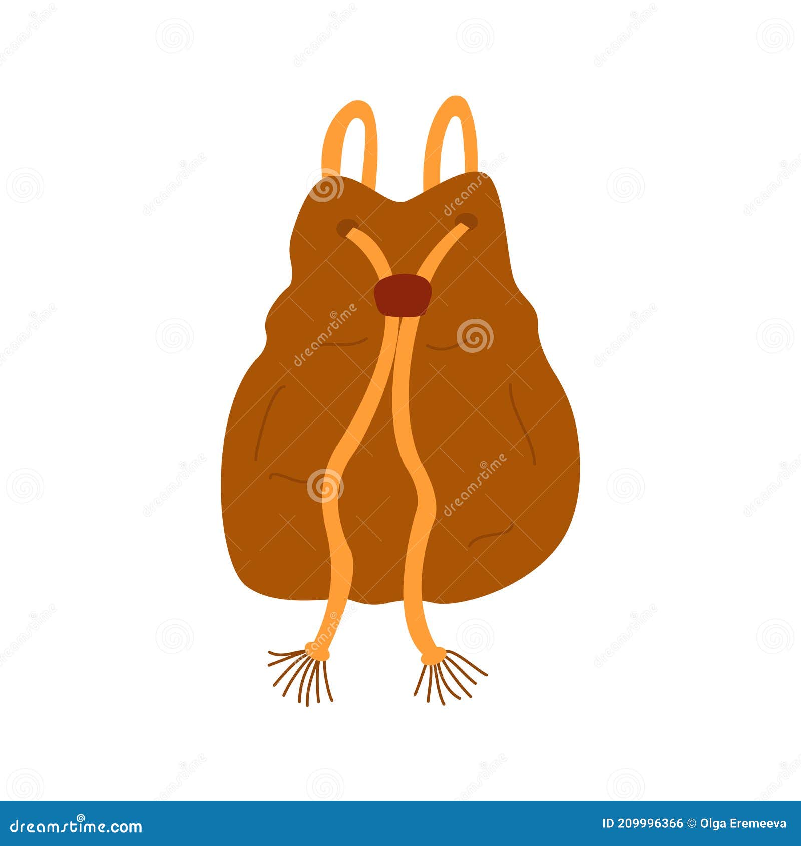 Backpack Bag With Drawstrings Isolated On Transparent Background ...