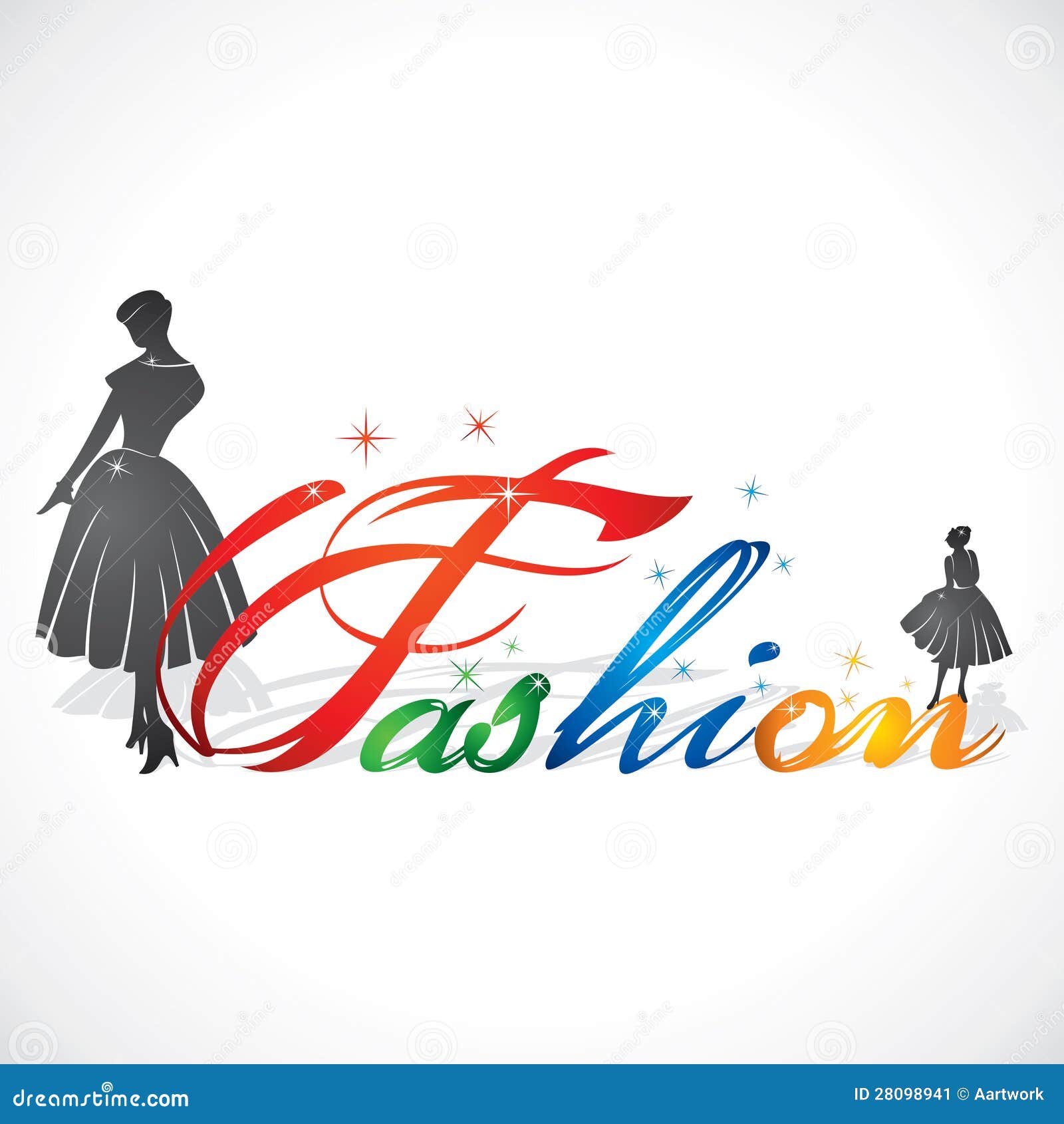 Stylish Fashion Text stock vector. Illustration of commercial - 28098941