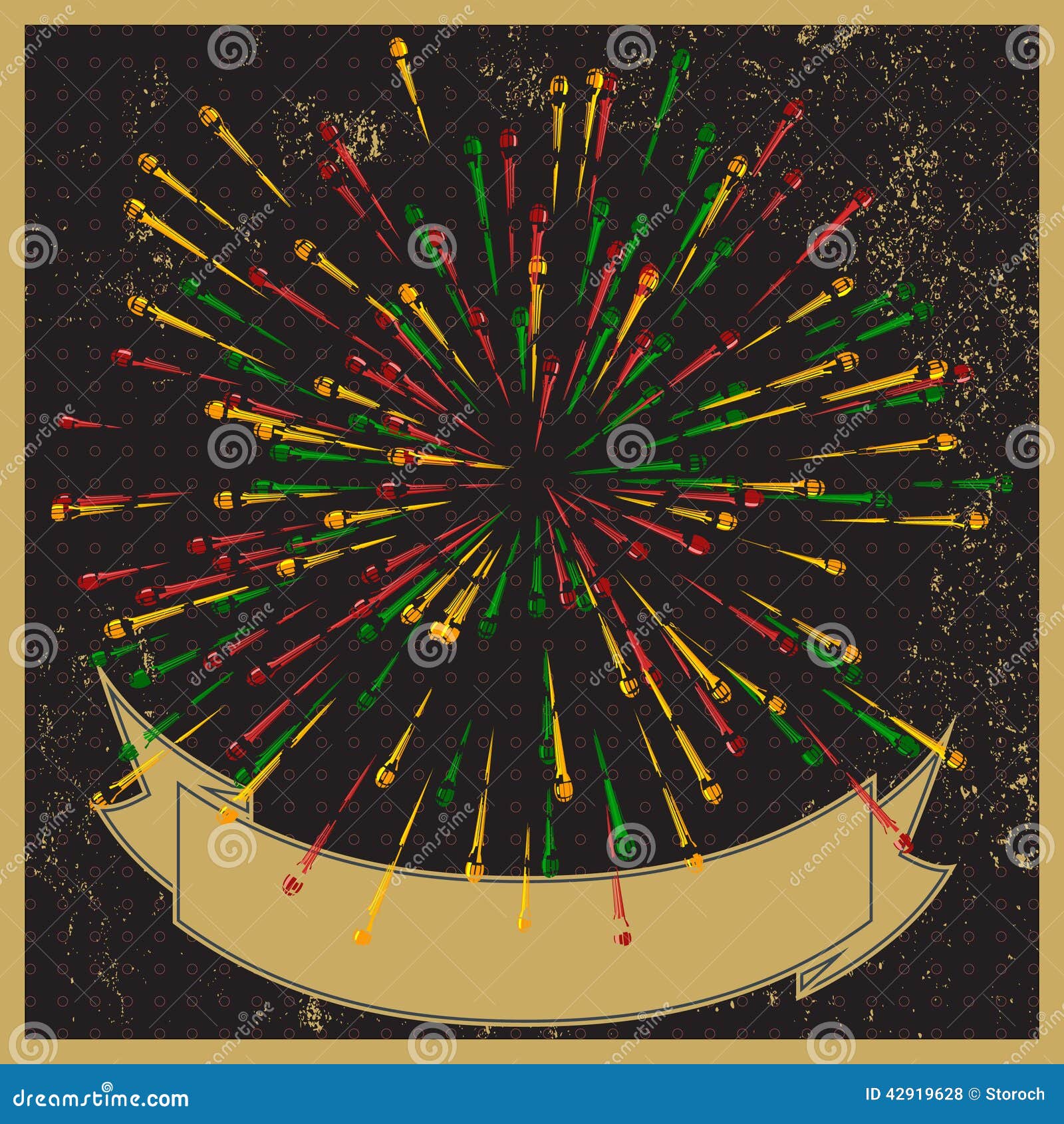 Fireworks Retro Stock Illustrations – 8,268 Fireworks Retro Stock ...