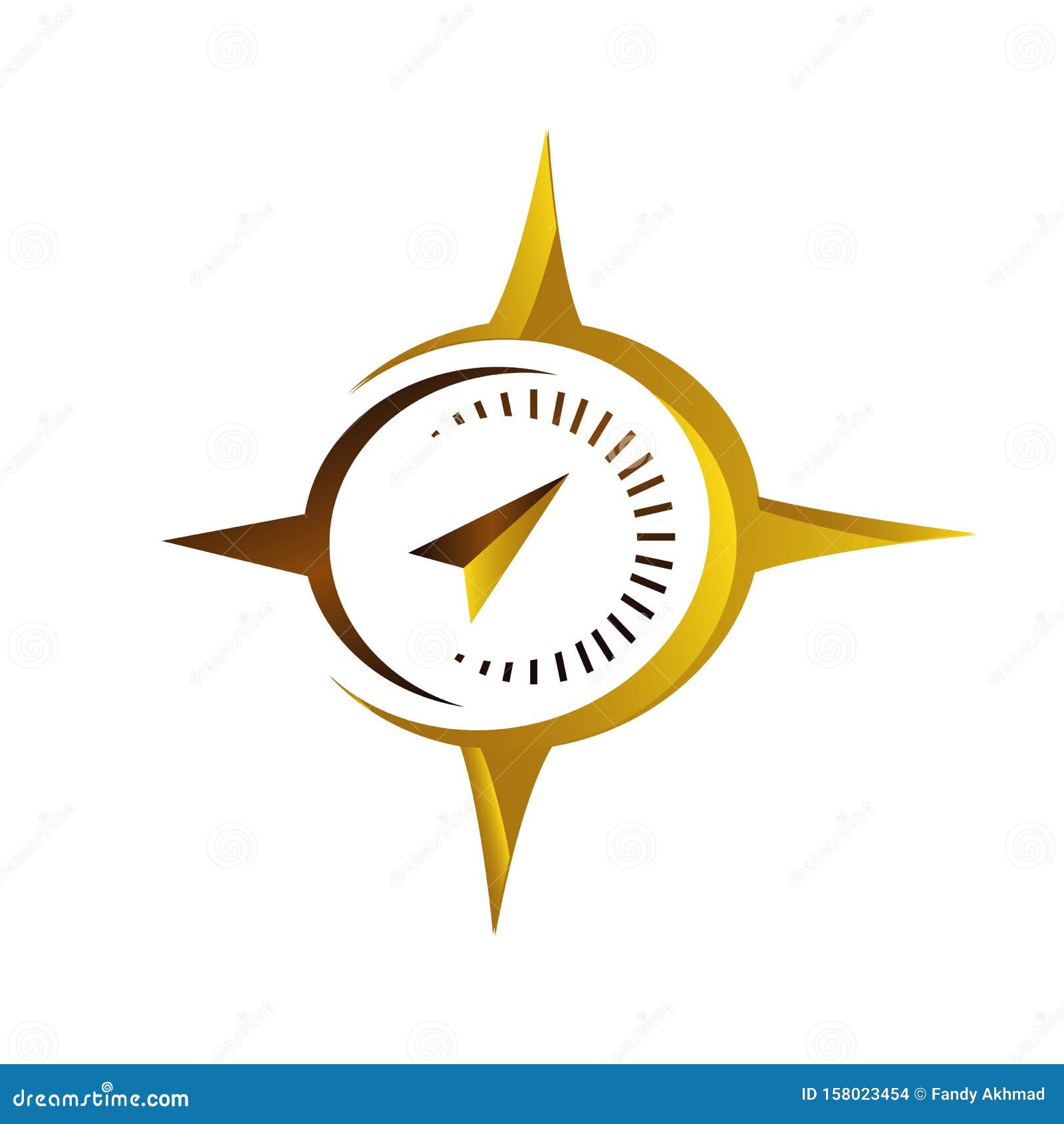 Stylish Flat Creative Compass Logo Design Concept Design Vector Icon ...