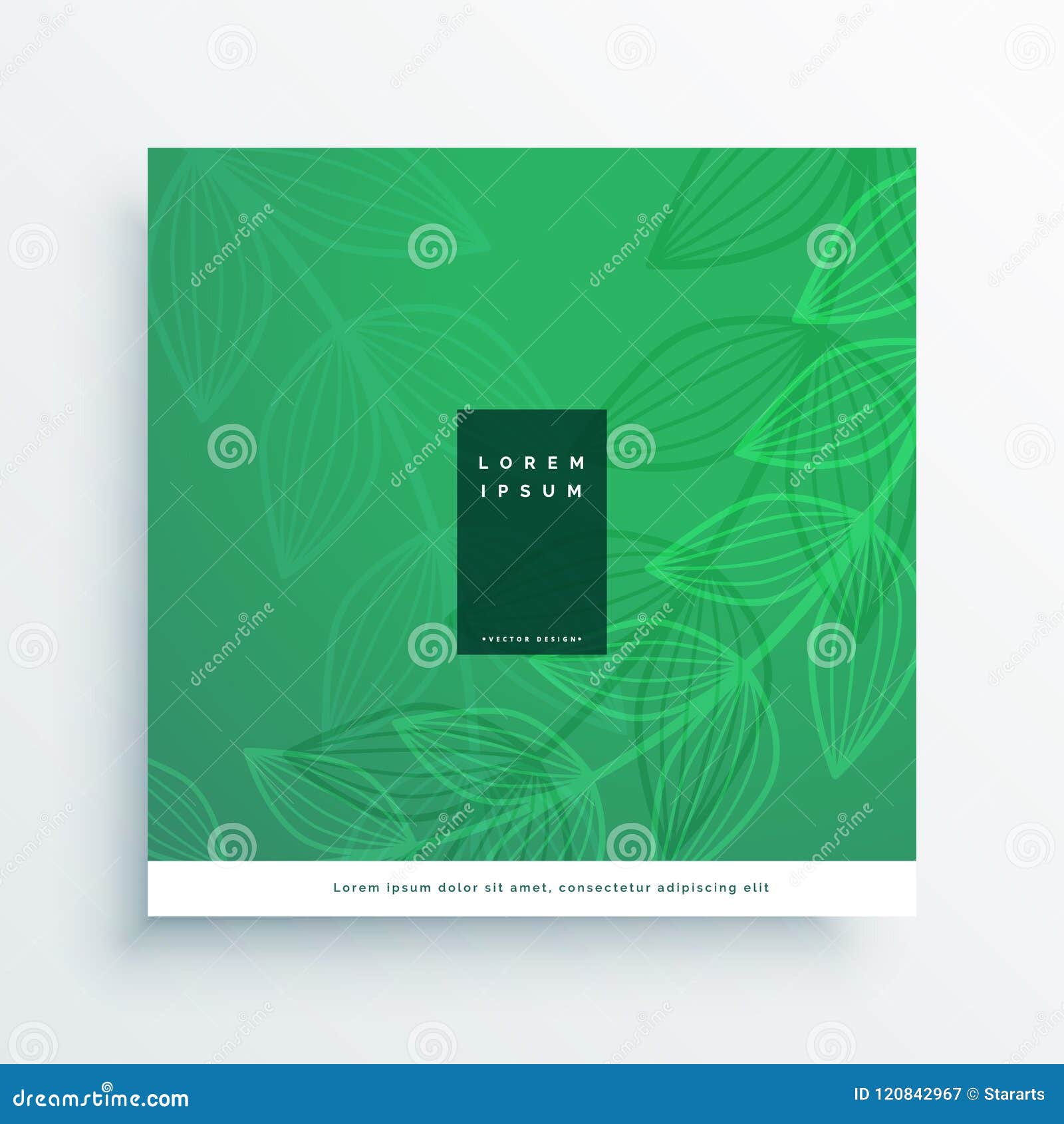 Stylish Floral Leaves Background Design Stock Vector - Illustration of ...