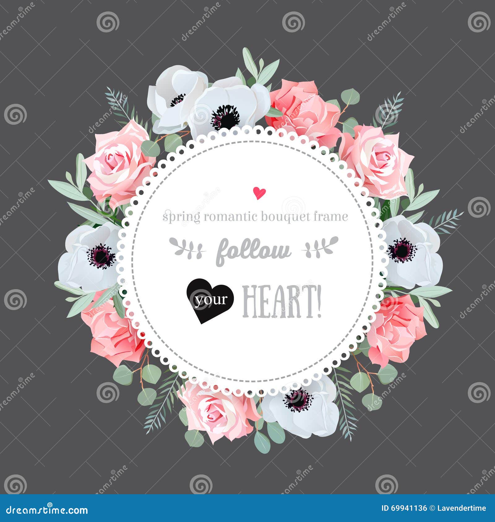 Stylish Floral Vector Design Frame Stock Vector - Illustration of ...