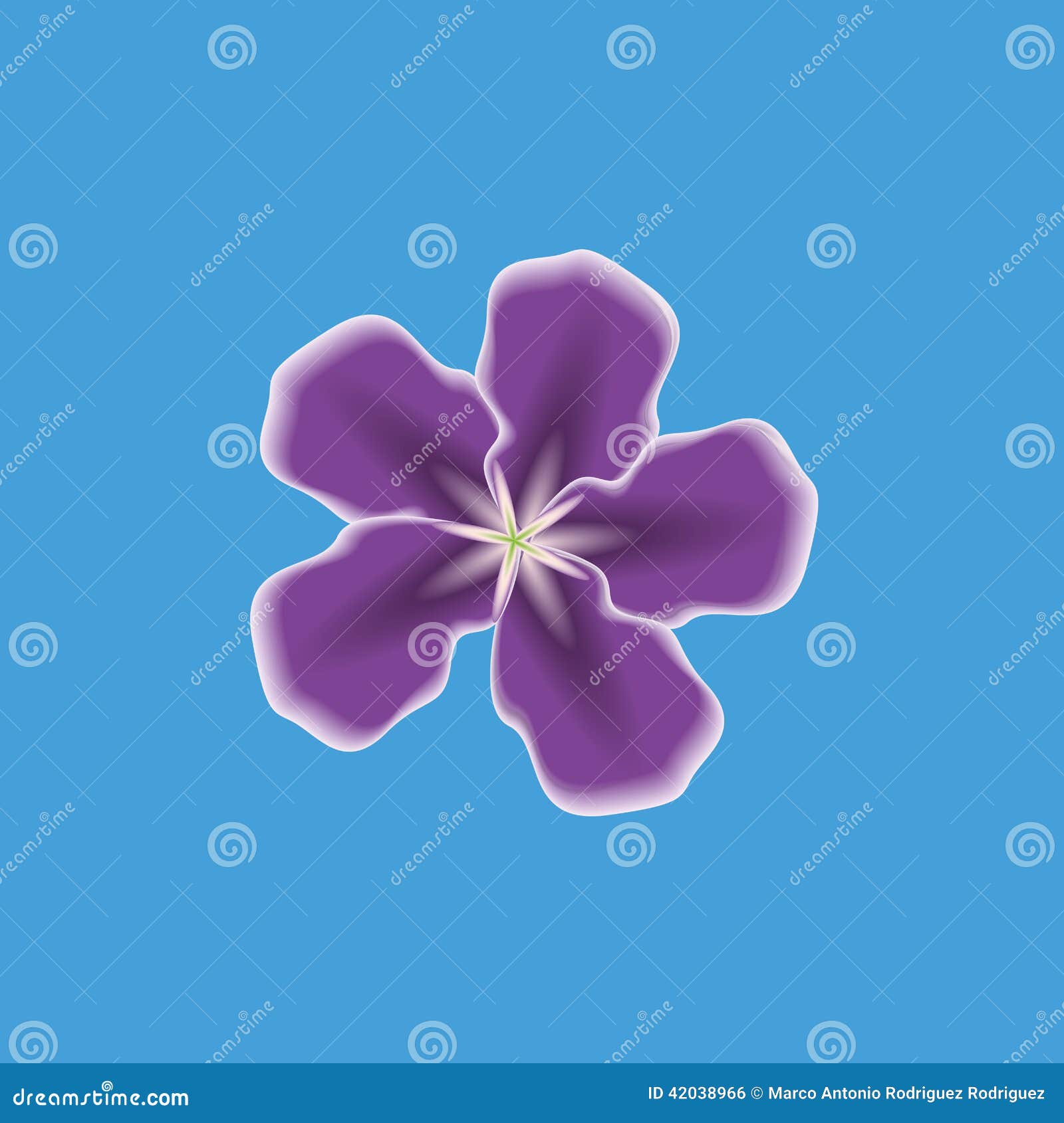 Stylish Flower Illustration Isolated on Background Stock Illustration ...