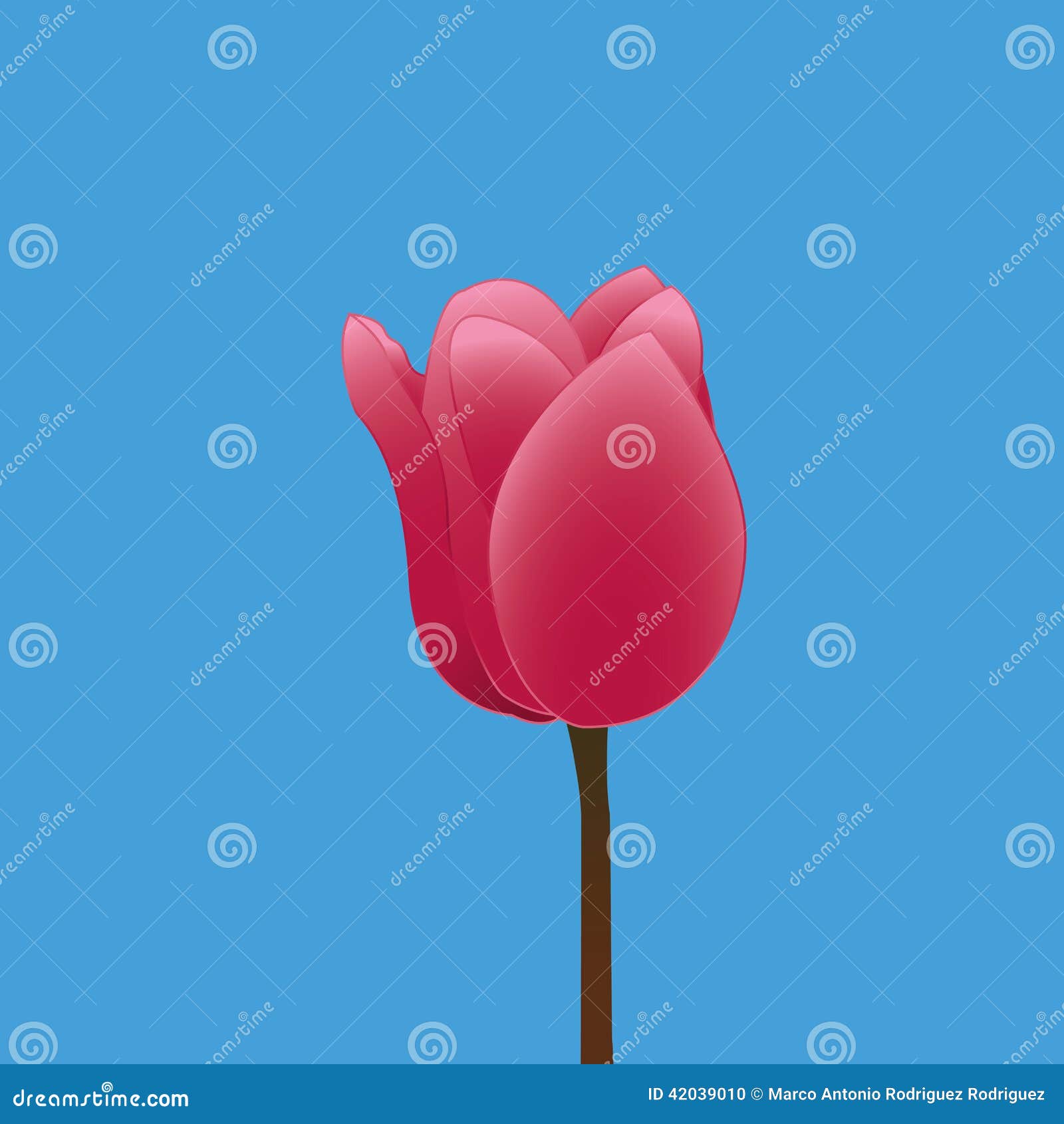 Stylish Flower Illustration Isolated on Background Stock Illustration ...