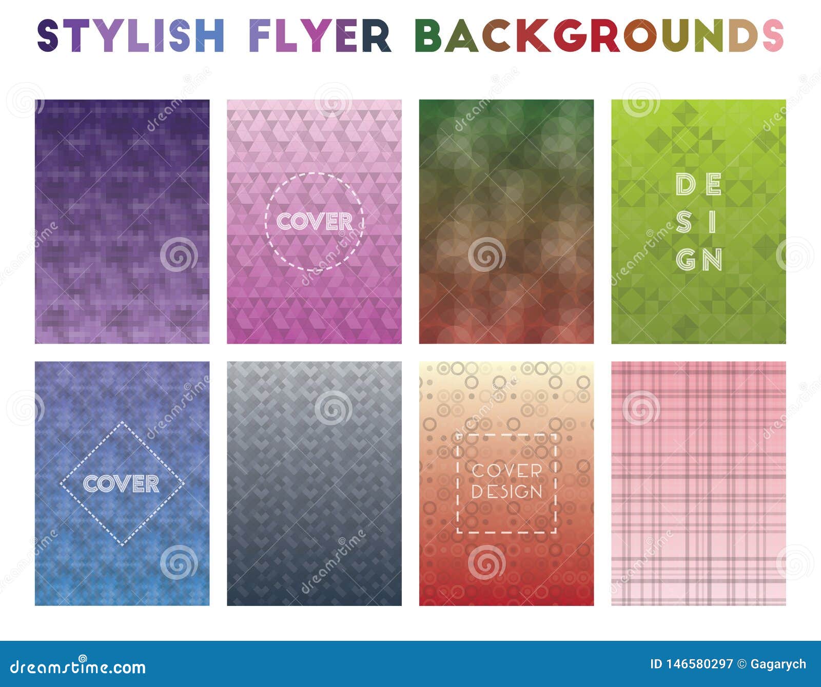 Stylish Flyer Backgrounds. stock vector. Illustration of catalog ...