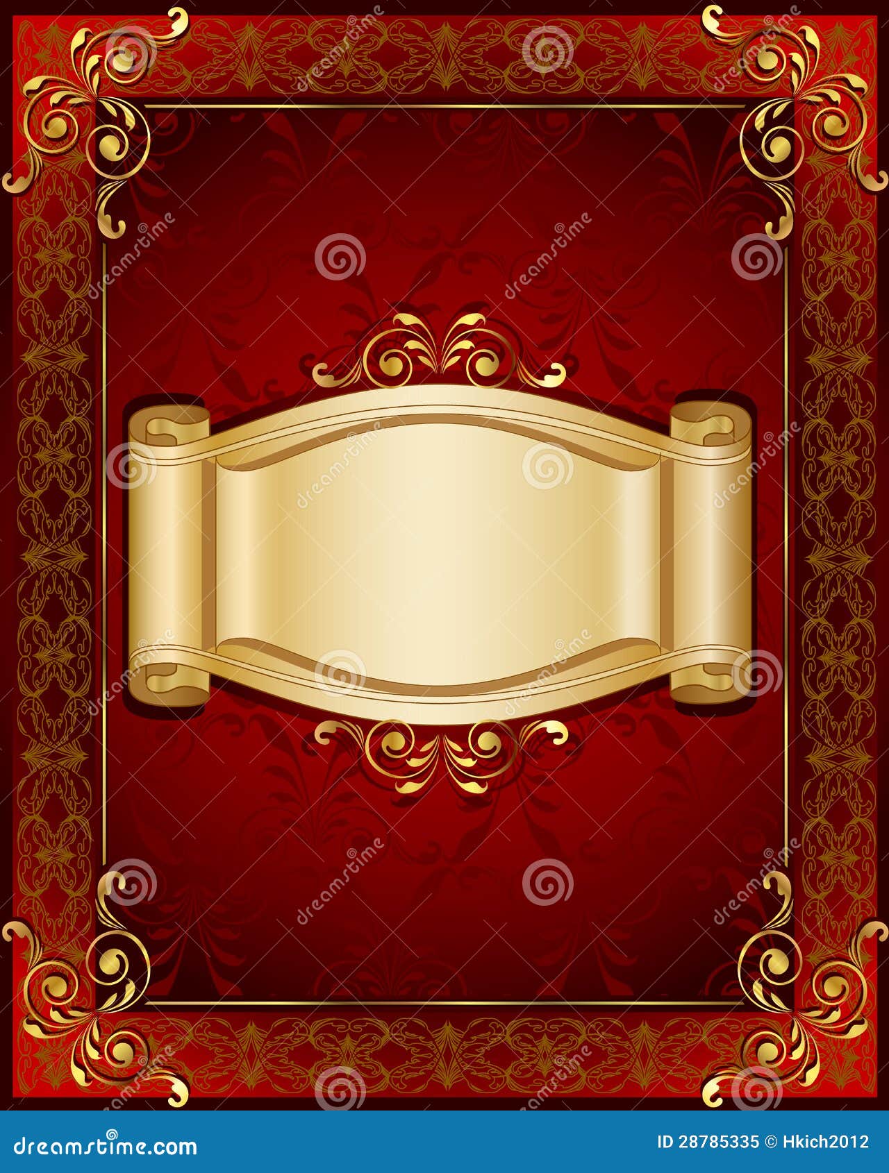 Stylish frame and banner stock vector. Illustration of frame - 28785335