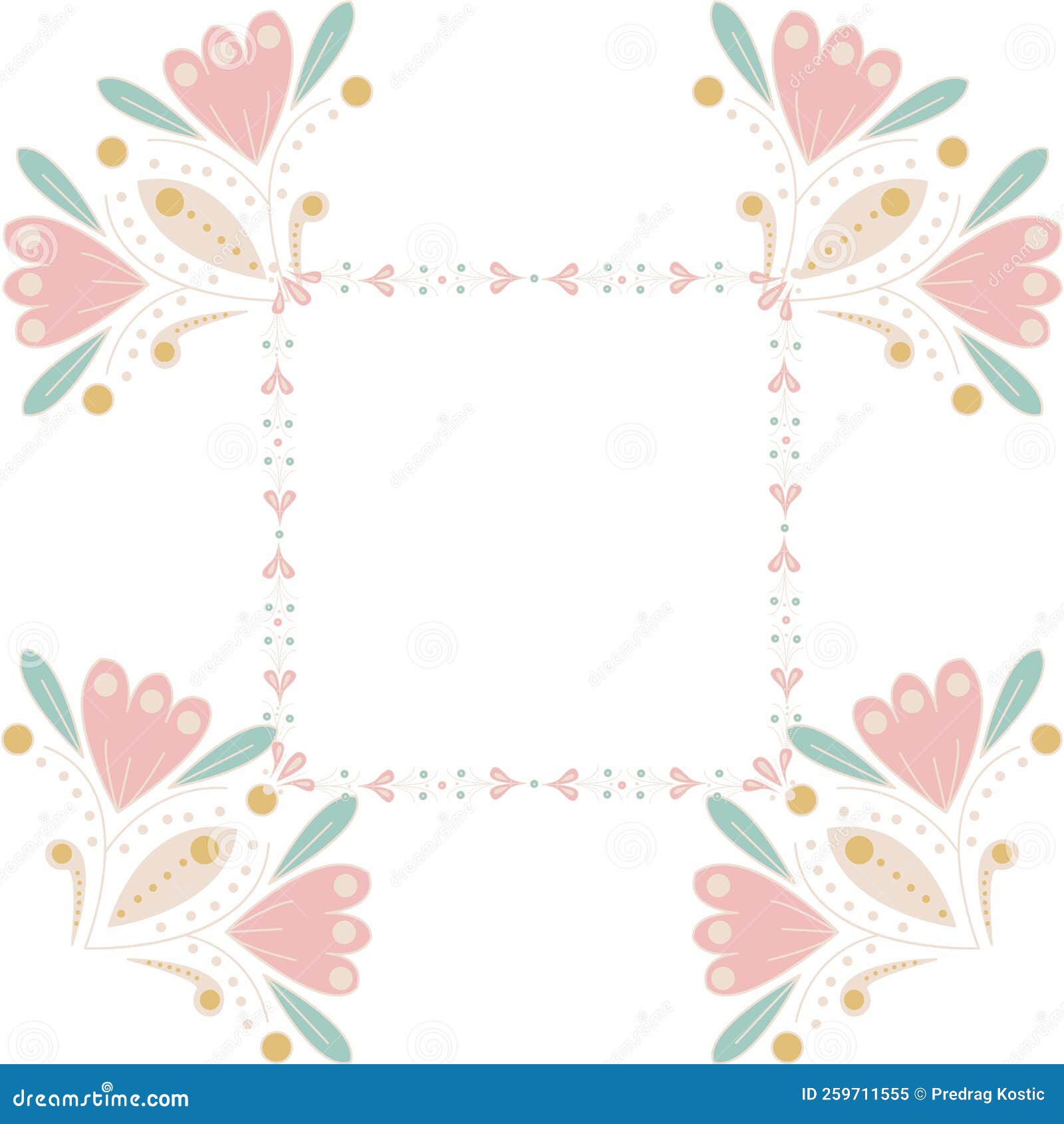 Stylish frame design stock illustration. Illustration of pink - 259711555