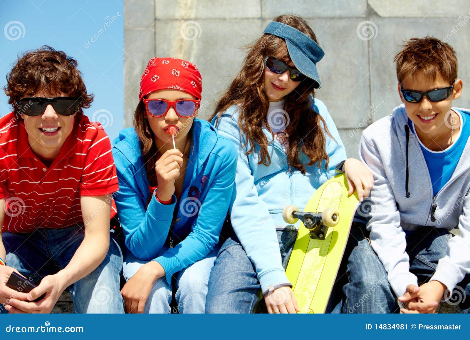 Stylish friends stock image. Image of pretty, portrait - 14834981