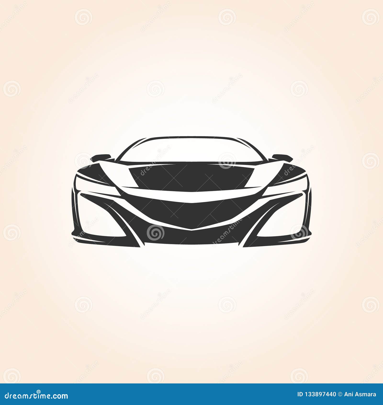Stylish Sport Car Vector stock vector. Illustration of boat - 133897440