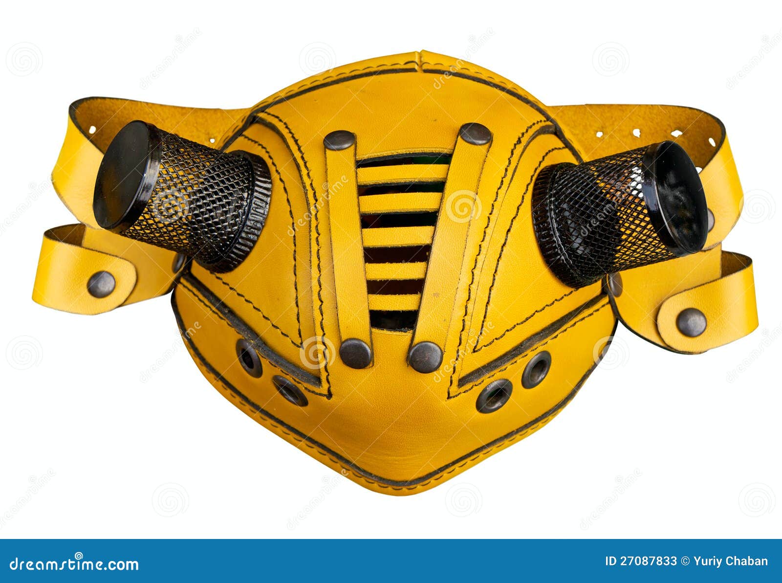 Stylish Futuristic Leather Mask Stock Image - Image of pollution ...
