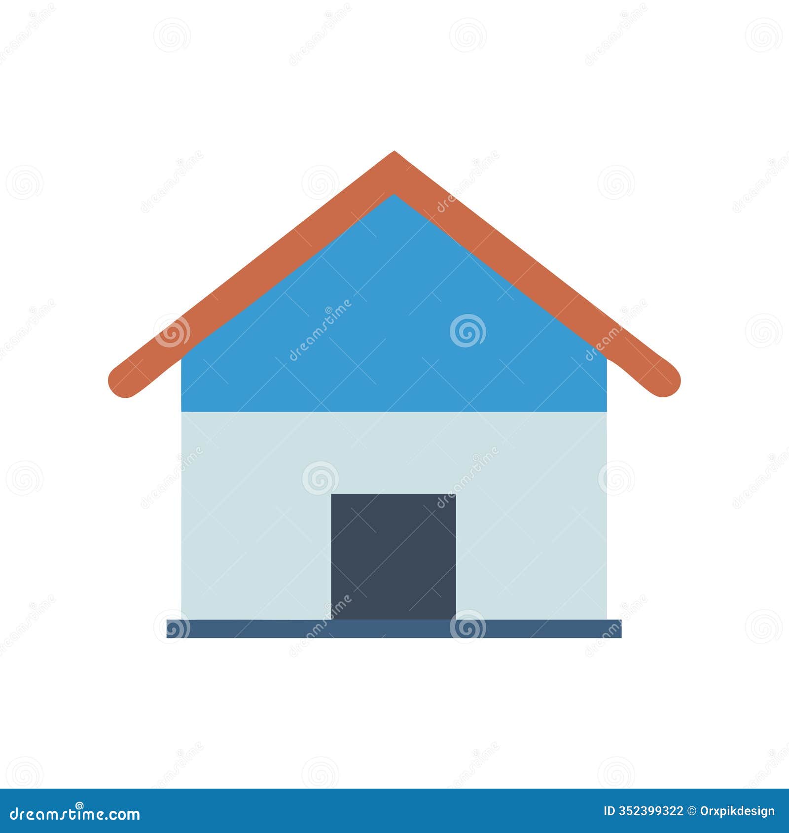 Gable Roof Icon Color Outline Vector Royalty-Free Stock Photo ...