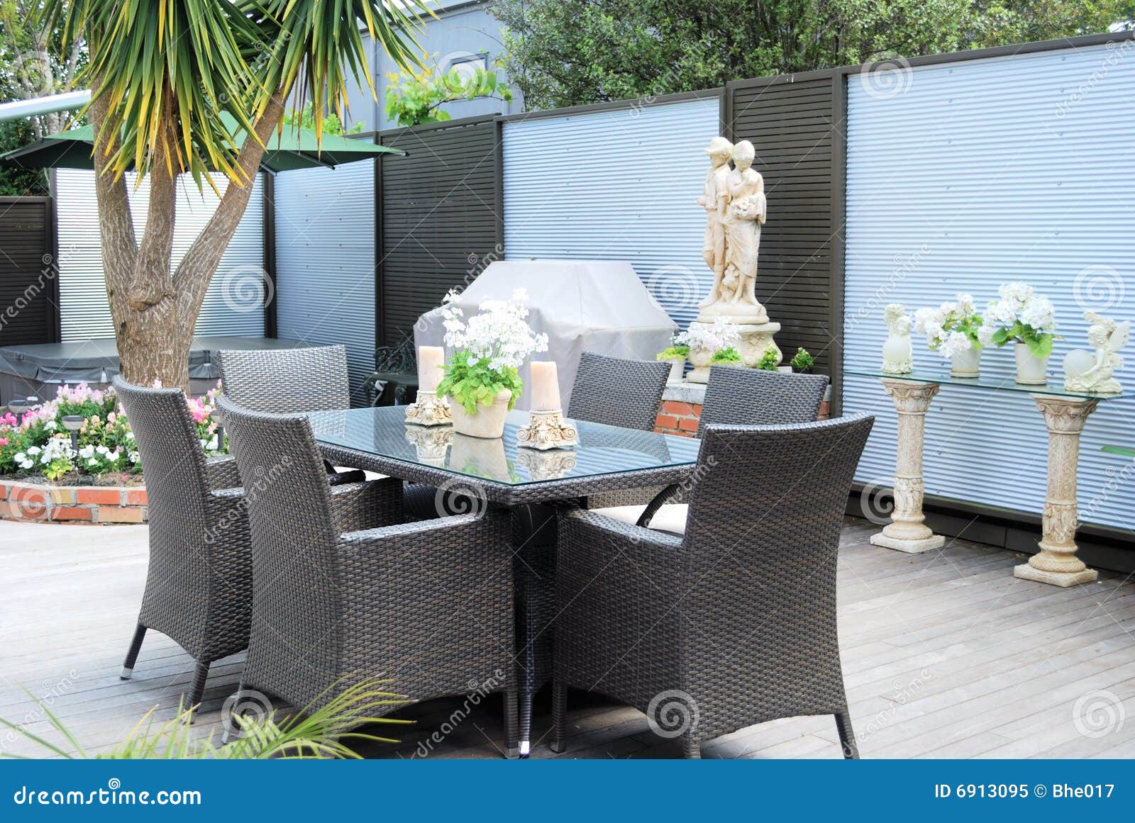 Stylish garden stock image. Image of room, romantic, living - 6913095