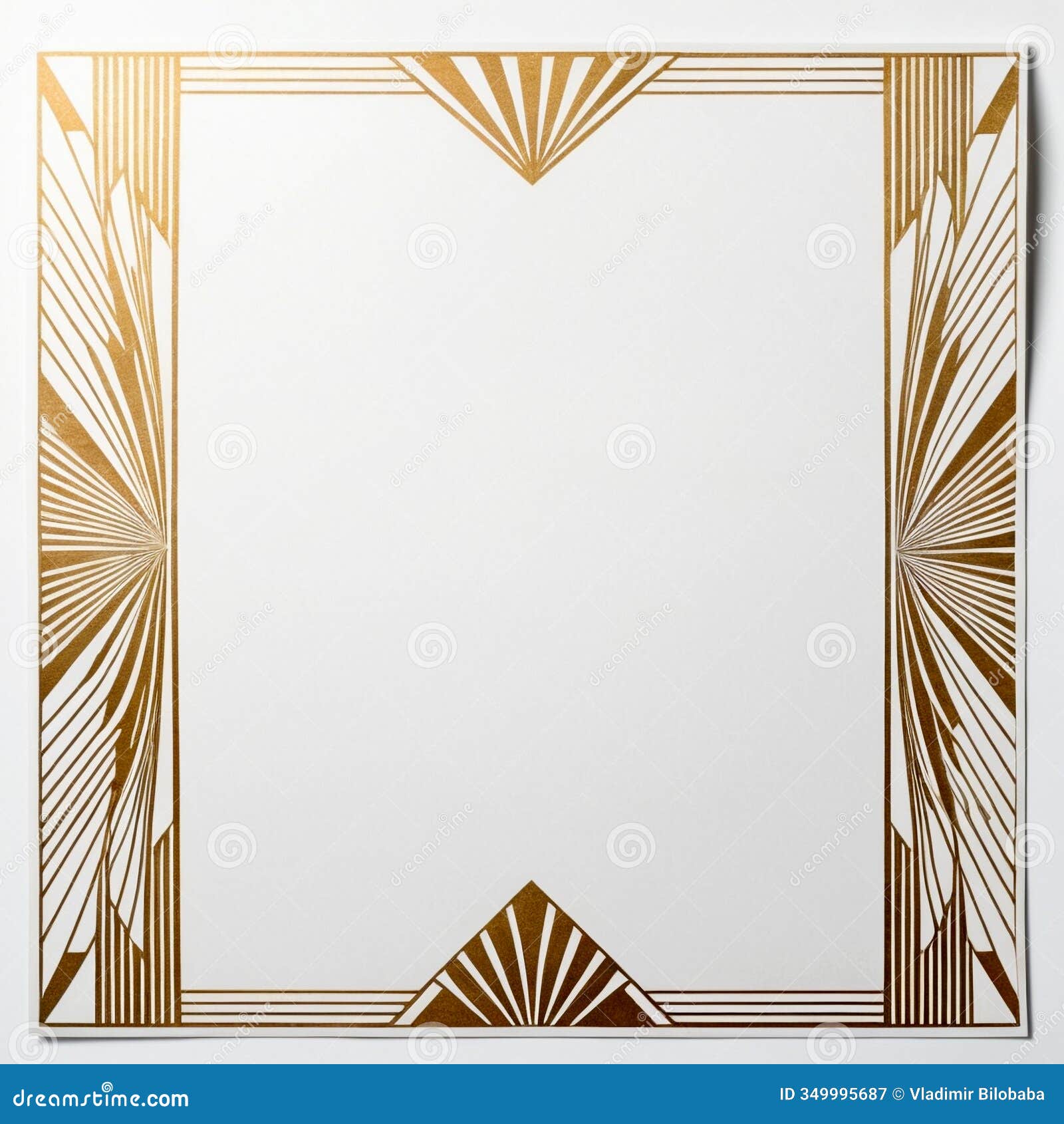 Elegant Art Deco Border Design for Creative Projects and Invitations ...