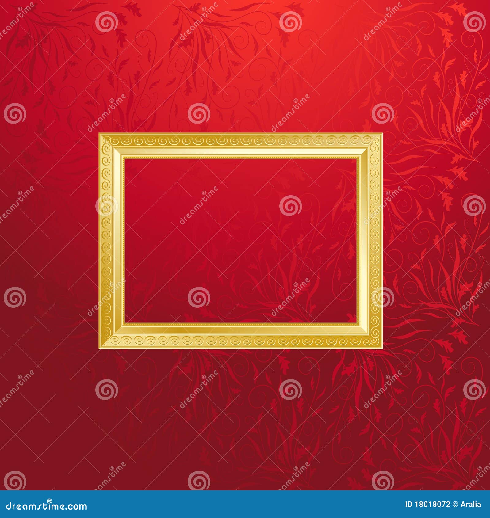 Stylish gold frame stock illustration. Illustration of gold - 18018072