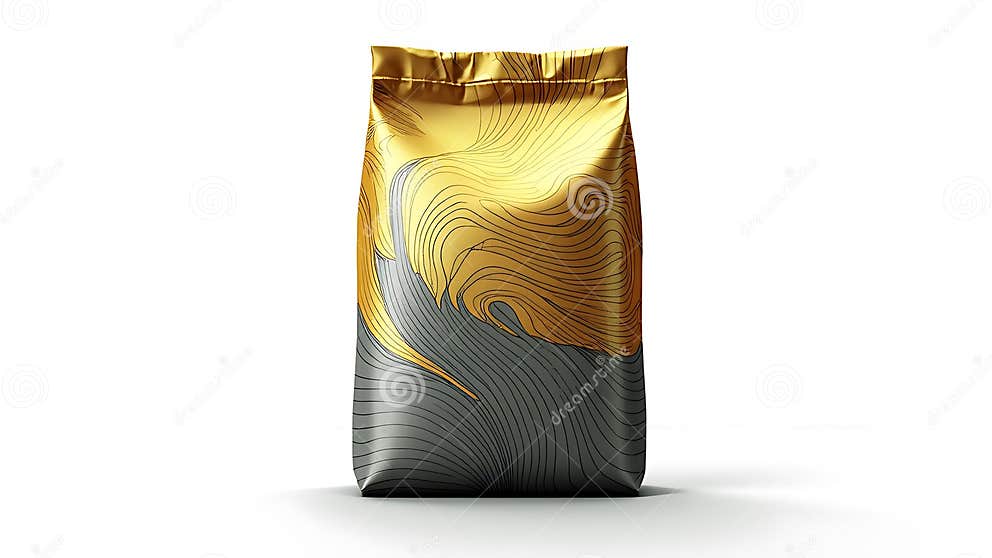 Stylish Grain Packaging Design with Scattered Seeds Stock Illustration ...
