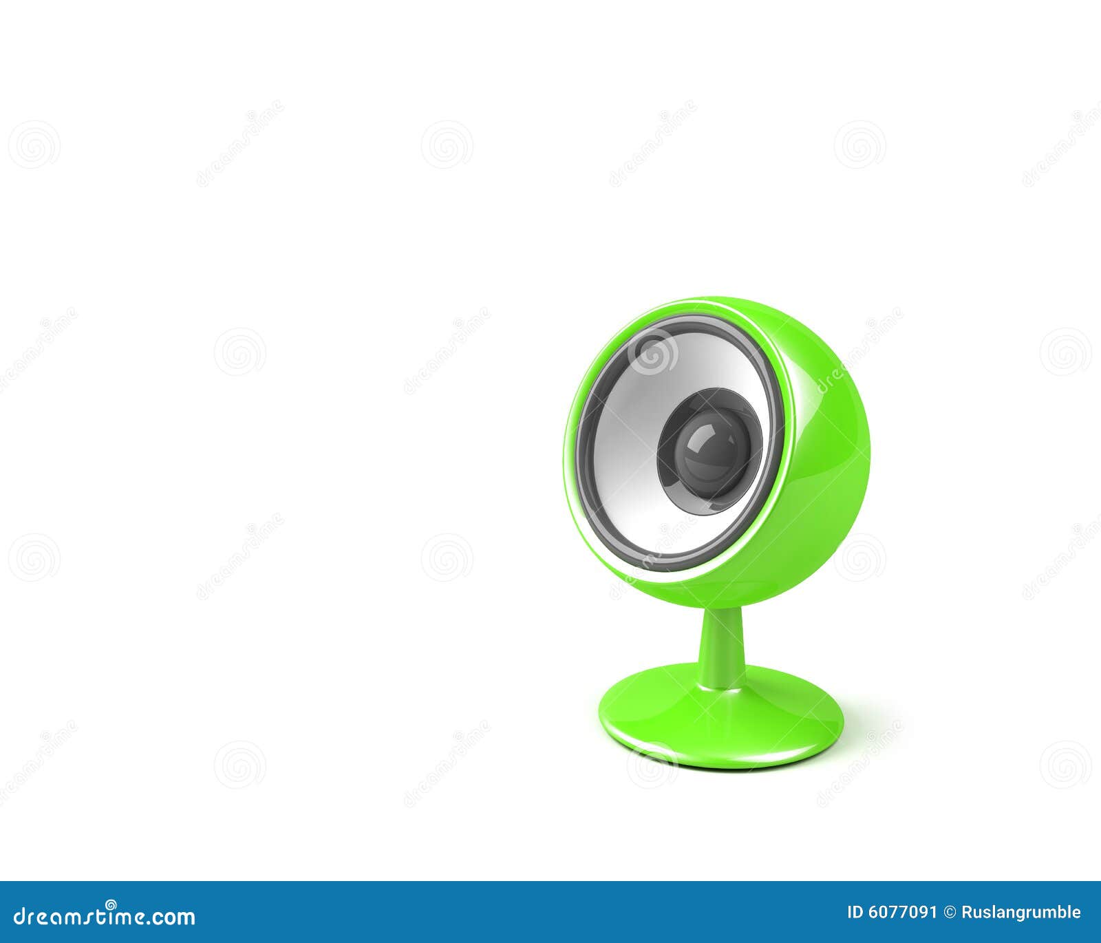 Stylish Green Audio Speaker Stock Illustration - Illustration of stand ...