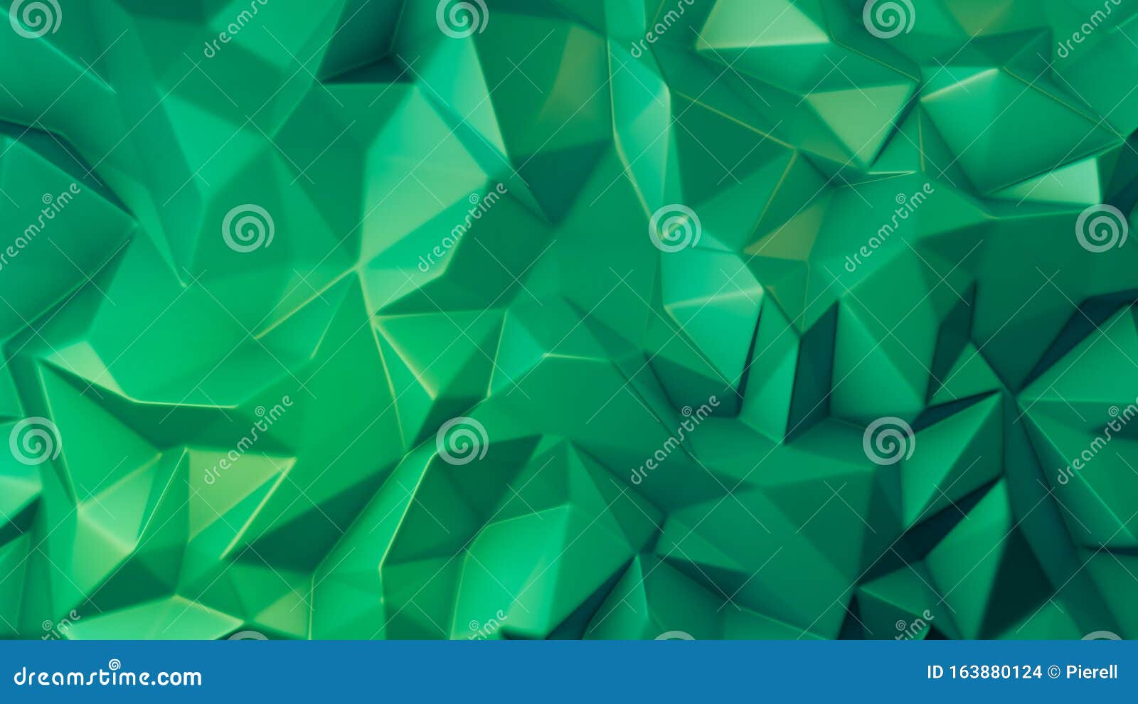 Stylish Green Crystal Background..3d Illustration, 3d Rendering Stock ...