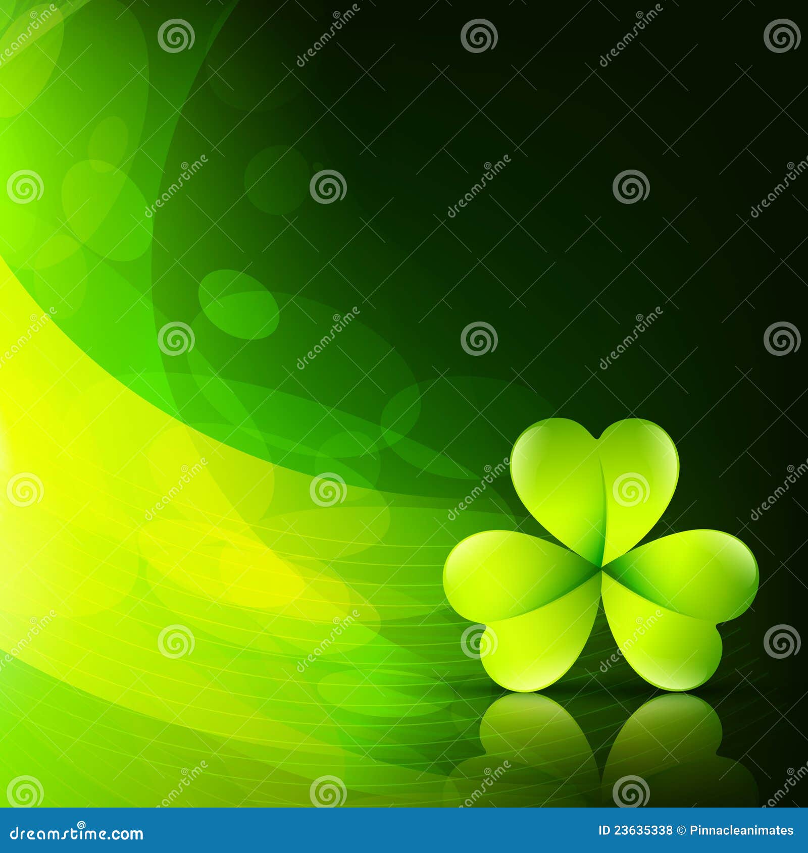 Stylish green leaf stock vector. Illustration of abstract - 23635338
