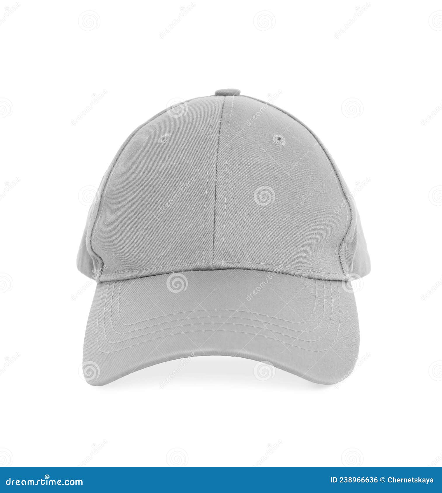 Stylish Grey Baseball Cap Isolated on White Stock Photo - Image of ...