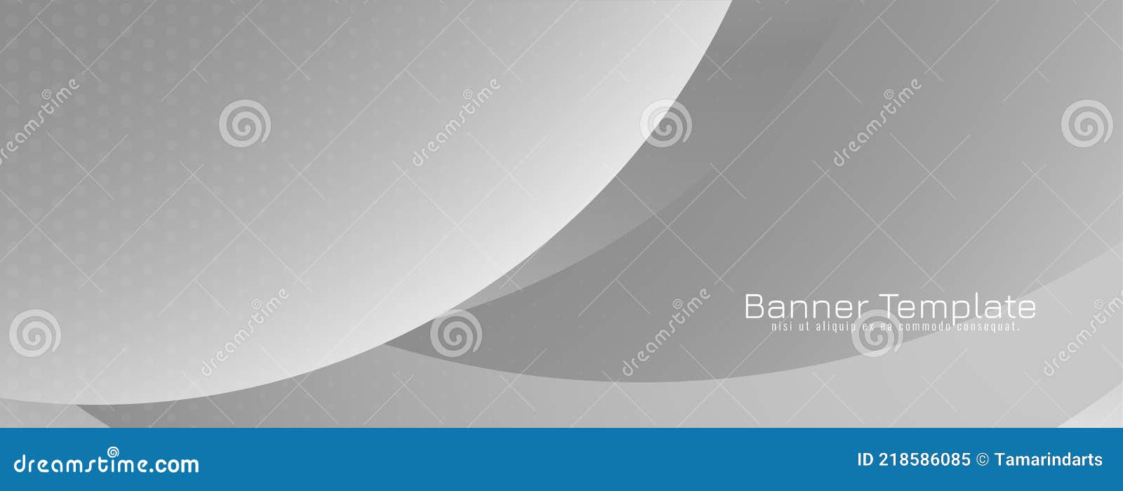Stylish Grey Color Elegant Wave Style Banner Stock Vector ...