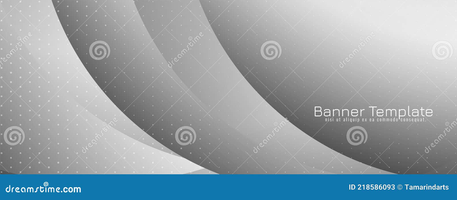 Stylish Grey Color Elegant Wave Style Banner Stock Vector ...