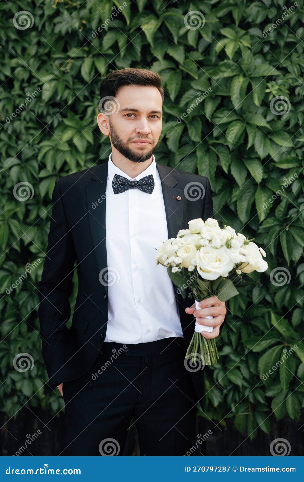 Stylish Groom Posing at the Camera Stock Image - Image of style ...
