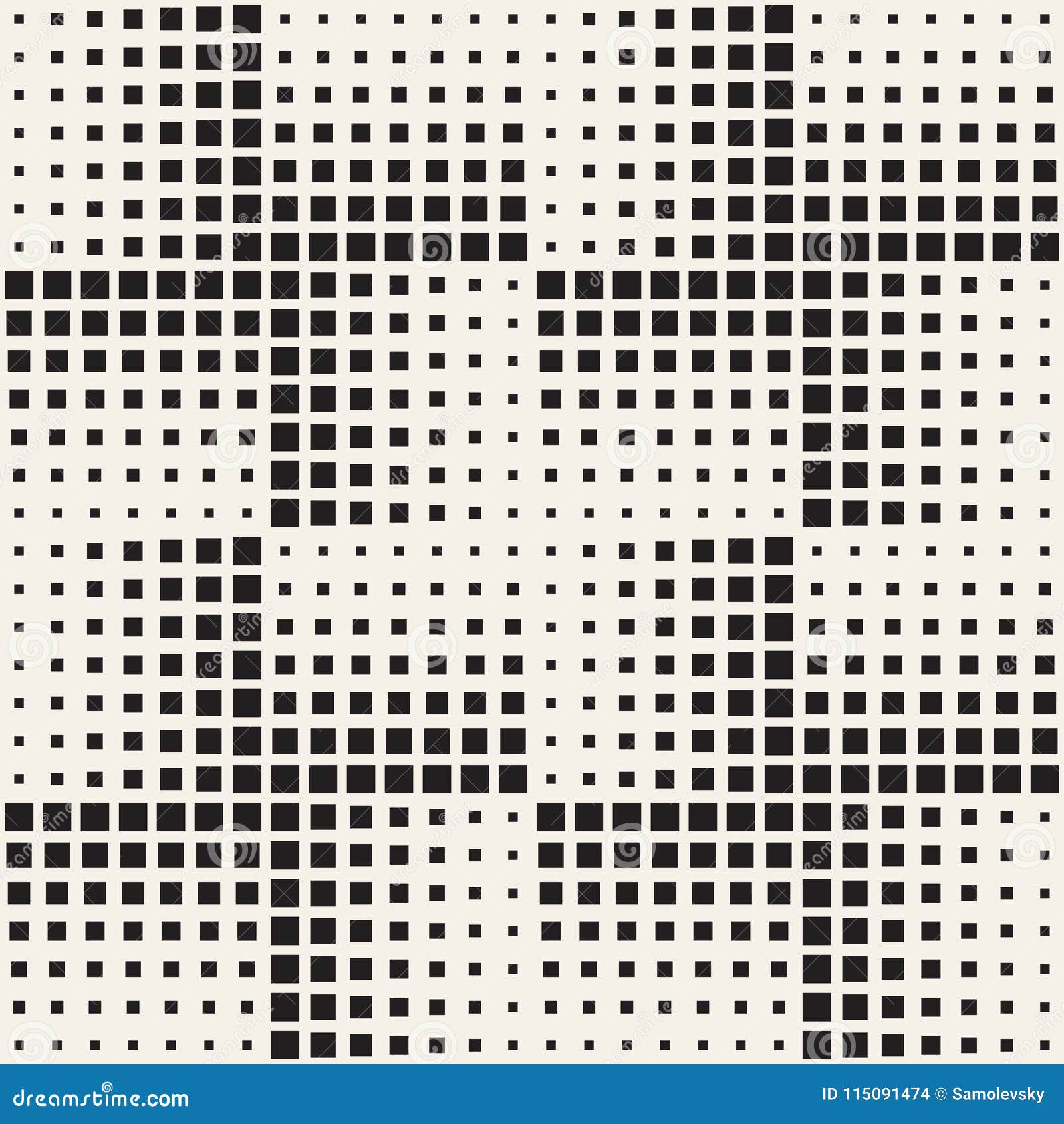 Stylish Halftone Texture. Endless Abstract Background with Random Size ...