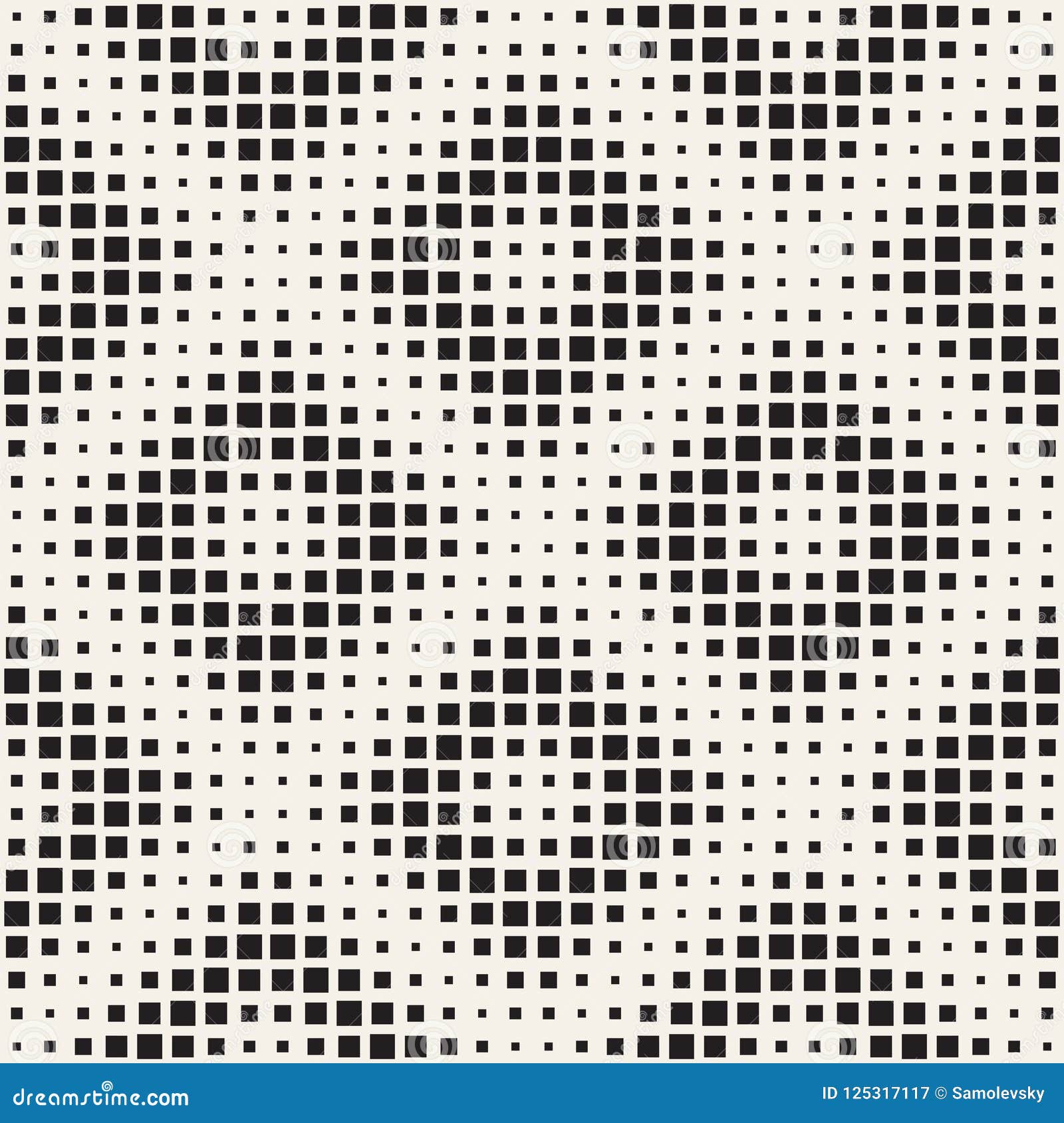 Stylish Halftone Texture. Endless Abstract Background with Random Size ...