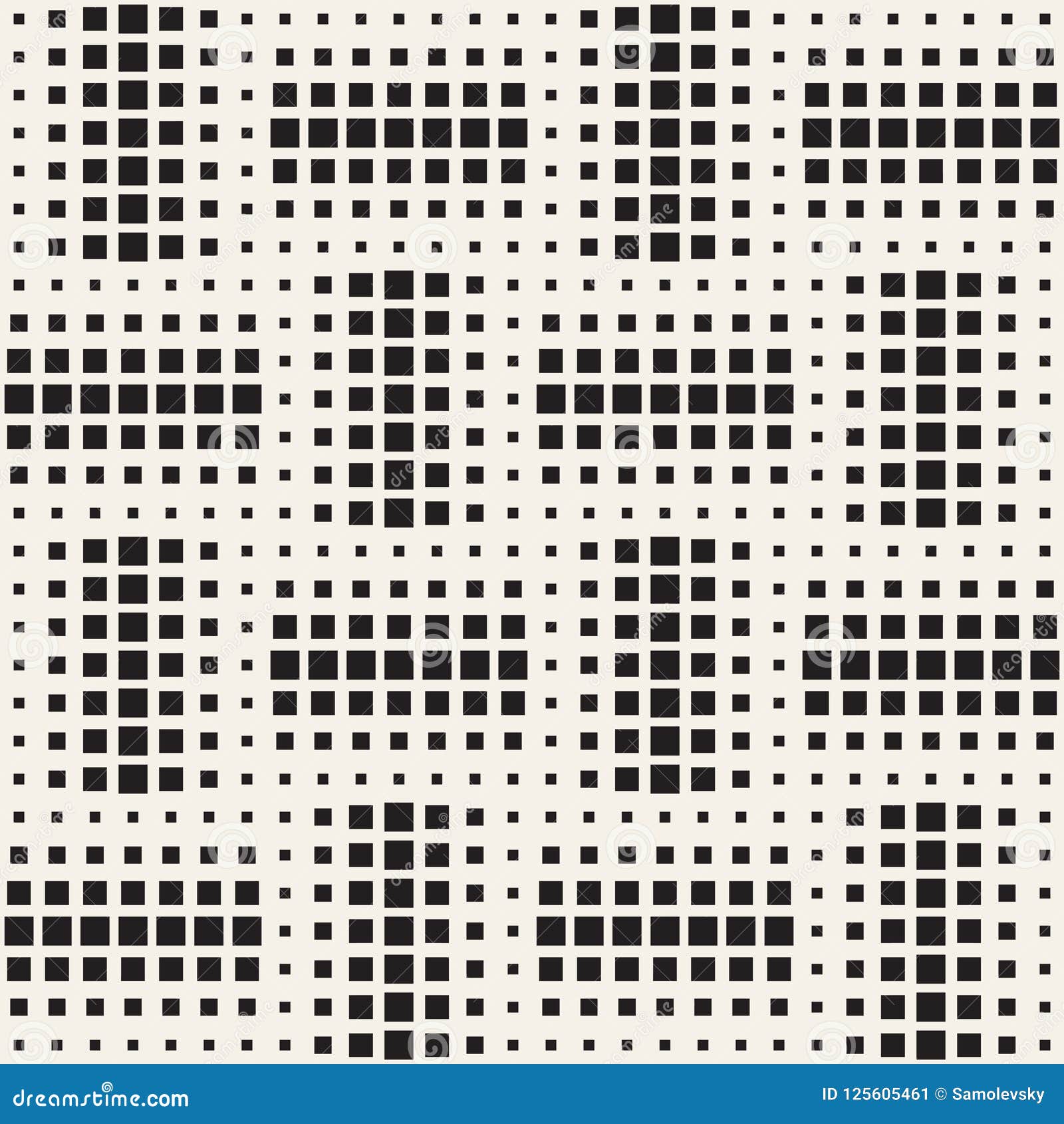 Stylish Halftone Texture. Endless Abstract Background with Random Size ...