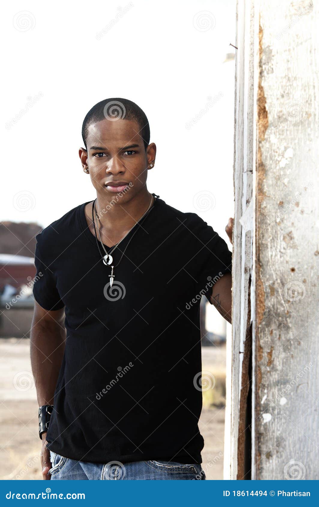 Stylish Handsome African American Man Stock Photo - Image of black ...