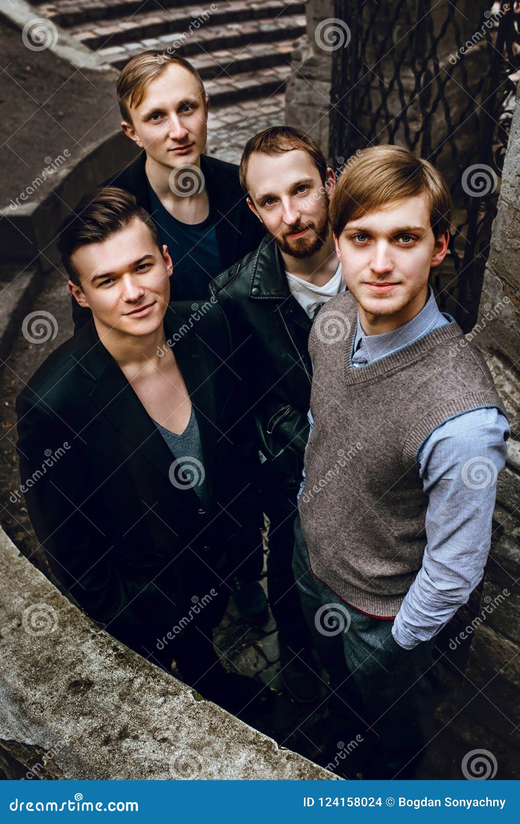 Handsome Man And His Group Of Friends Stock Photography | CartoonDealer ...