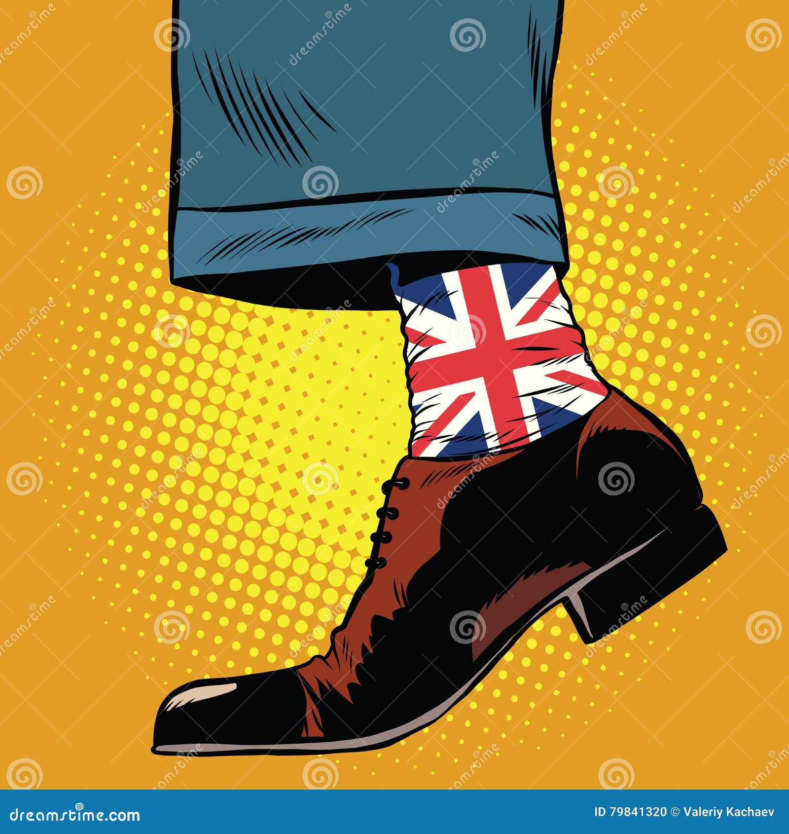 Stylish Hipster Socks with the British Flag Stock Vector - Illustration ...