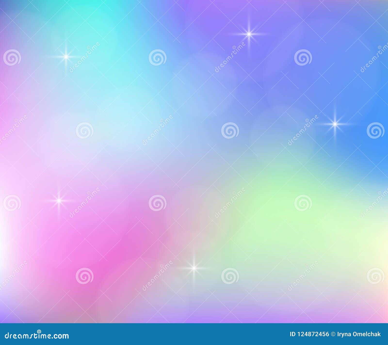 Stylish Holographic Backdrop with Gradient Mesh. Magic Background with ...