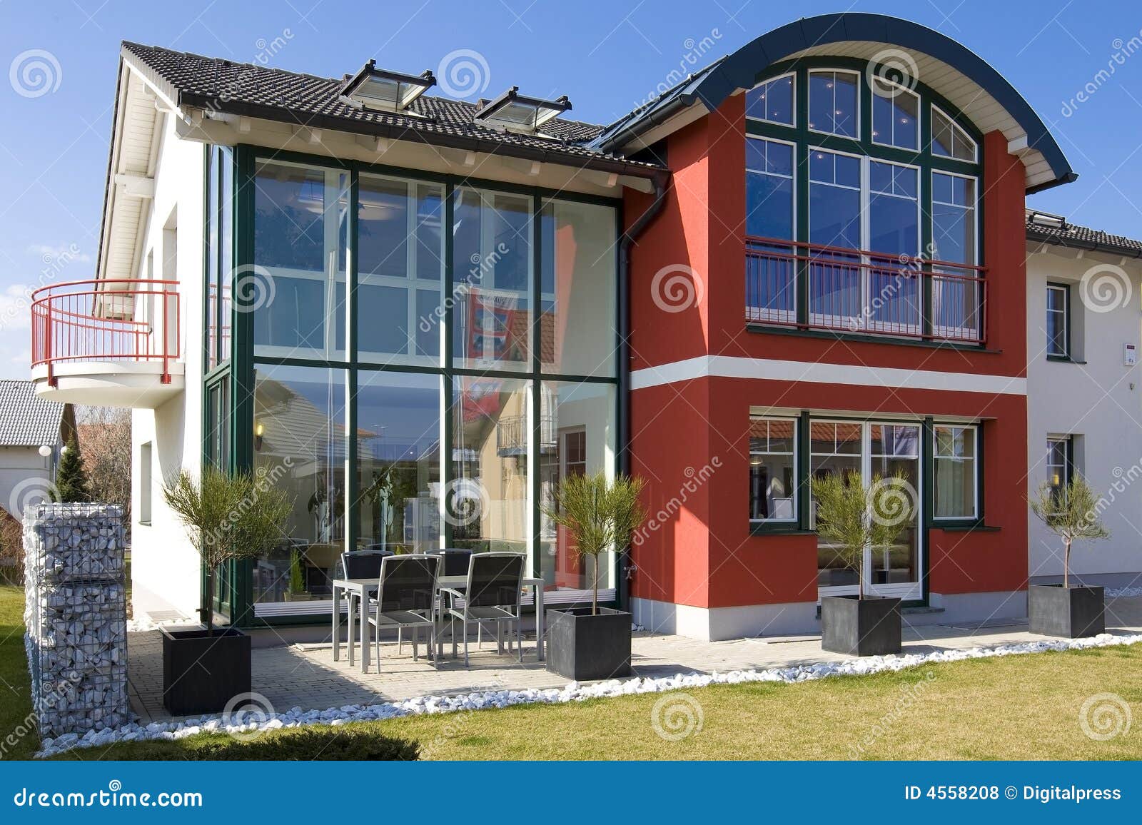 Stylish house stock photo. Image of housing, buildings - 4558208