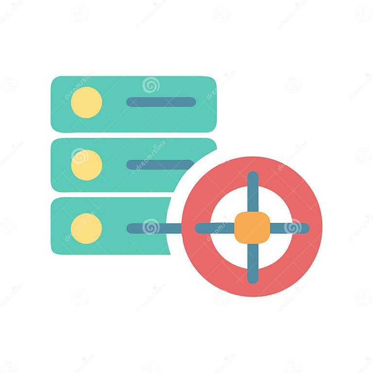 Stylish Database Trigger Icon Stock Illustration - Illustration of ...