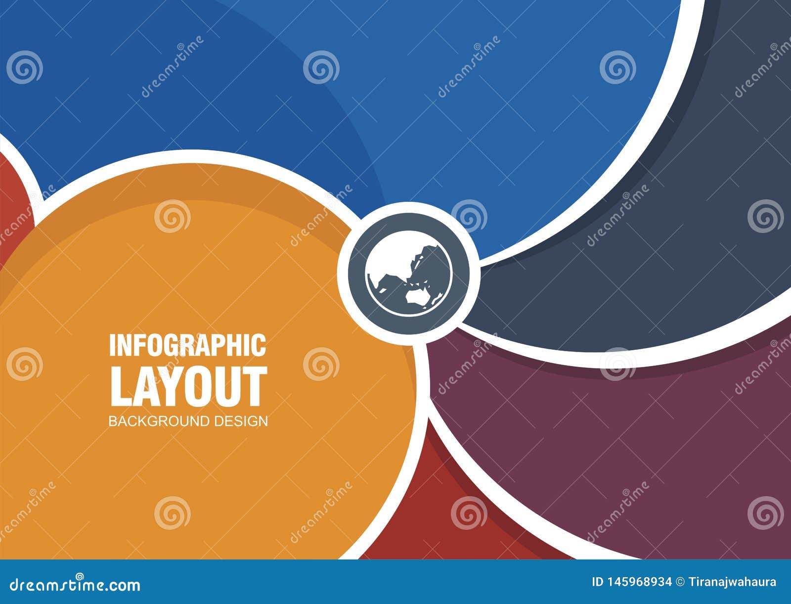 Stylish Background for Infographic or Work-flow Template Stock Vector ...
