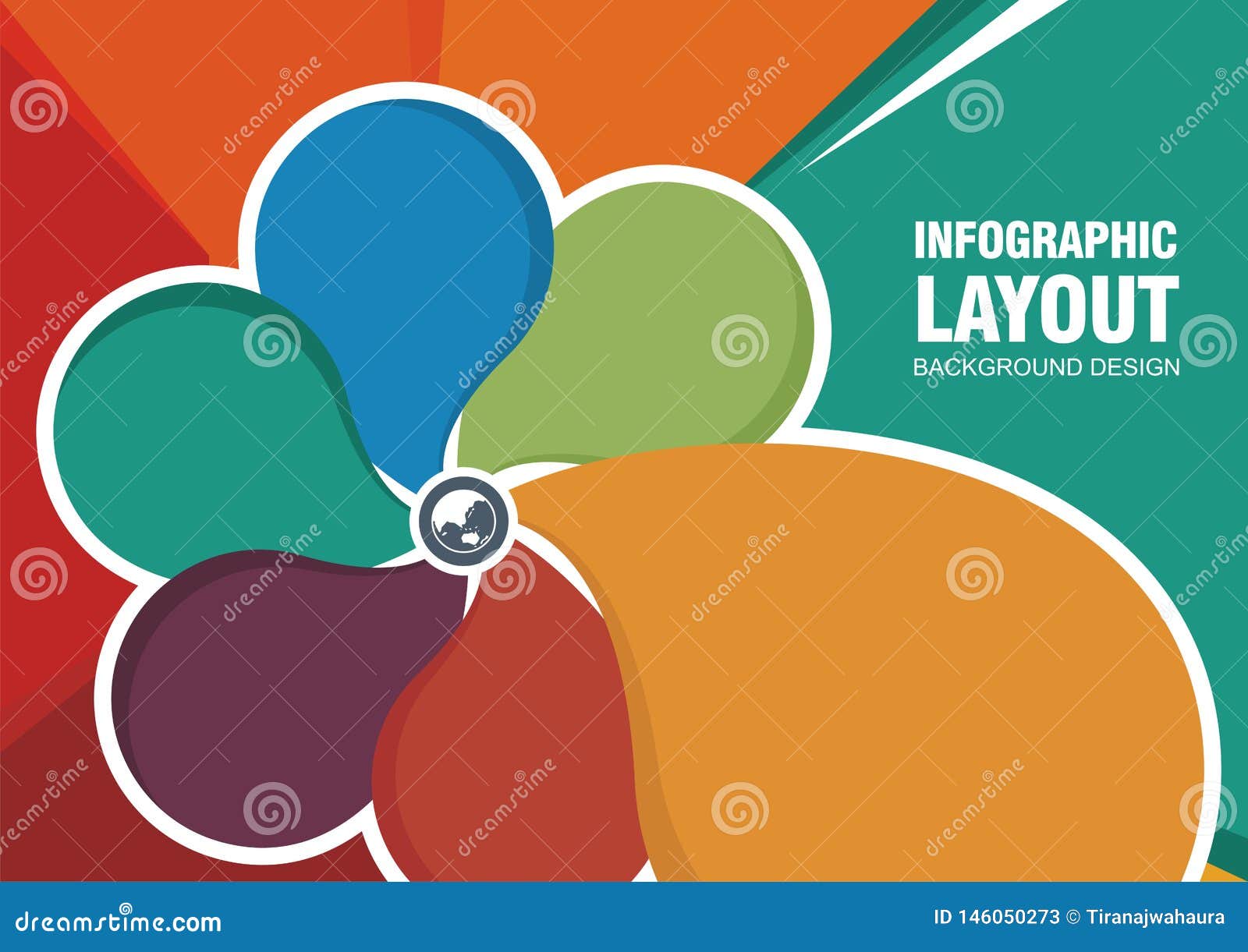 Stylish Background for Infographic or Work-flow Template Stock Vector ...