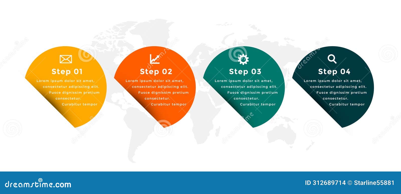 Option Chart, Scheme, Diagram, Timeline. 5 Infographic Template. Vector ...